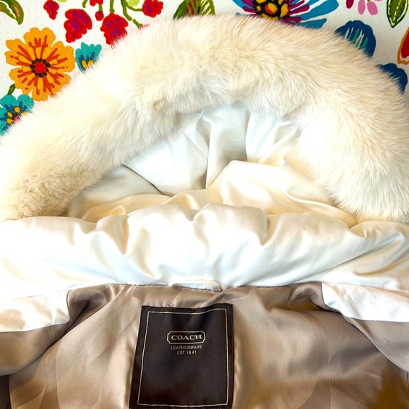 Coach | Jackets & Coats | Copy Coach Down Puff Hooded Jacketracoon Fur ...